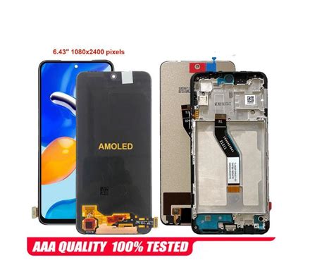 Amoled LCD Screen And Digitizer Full Assembly For RM Note 11s 4G Cellphone LCD Touch And