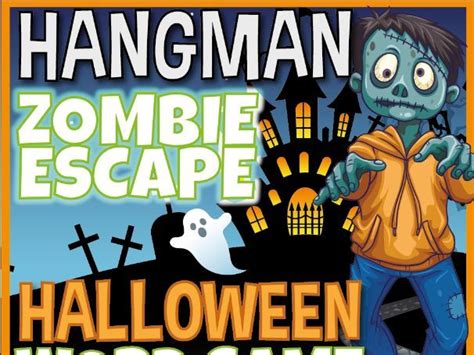 Digital Halloween Word Game Hangman Zombie Escape A Fun Powerpoint