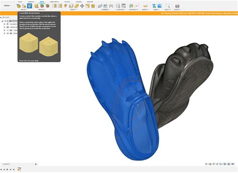 convert mesh section sketch to solid sketch software langmuir