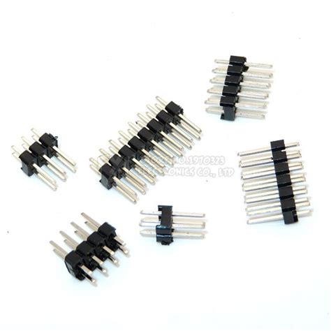 2 54mm Double Row Male 2~40p Breakaway Pcb Board Pin Header Connector Strip Pinheader 2 2 3 4