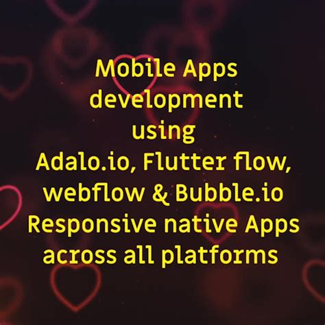 Be Adalo App Bubble App Flutter Flow App Development Expert By