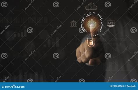 Fingerprint Authorization Access Concept Personal Data Information Security Stock Image Image