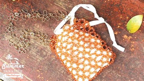 Summer Beads Bag Tutorial🍒 여름 비즈 가방 만들기🍒 Youtube