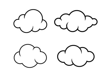 751 Thousand Clouds Line Illustration Royalty Free Images Stock