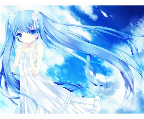 Hatsune Miku Twintails Vocaloid Anime