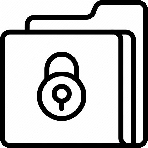 Data Folder Lock Security Icon Download On Iconfinder