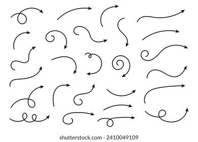 Curved Arrow In Sketch Vector Royalty Free Photos And Stock Images Shutterstock