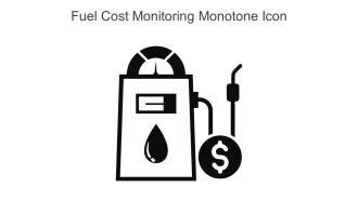 Fuel Cost Monitoring Monotone Icon In Powerpoint Pptx Png And Editable Eps Format PPT Example