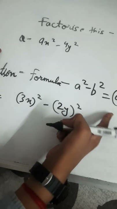 Factorisation Question Solved A² B² Youtube