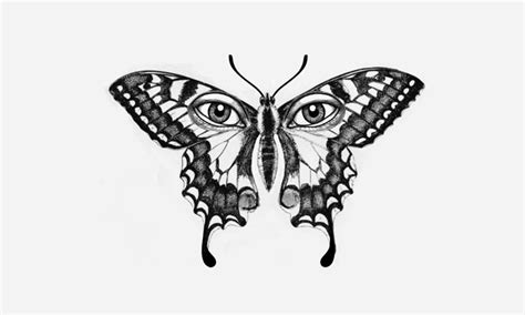 Butterfly Eyes Tattoo Design Diseños De Tatuajes Tribales Ideas De