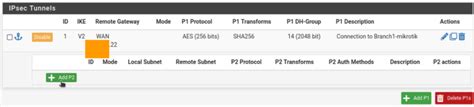 Setup Ipsec Site To Site Vpn Tunnel Between Pfsense And Mikrotik