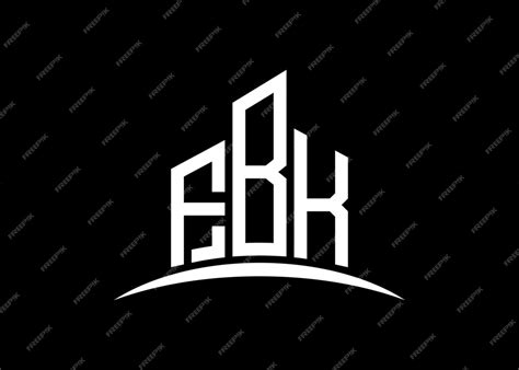 Premium Vector Letter Fbk Building Vector Monogram Logo Design Template Building Shape Fbk Logo