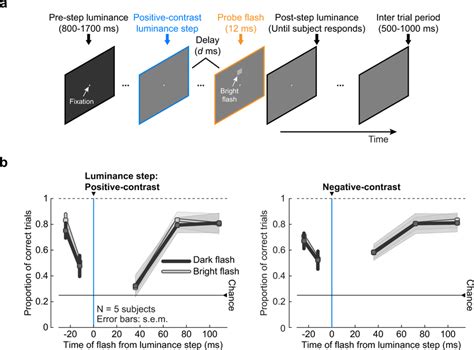 Perceptual Suppression Following Luminance Steps A Example Visual Task Download Scientific