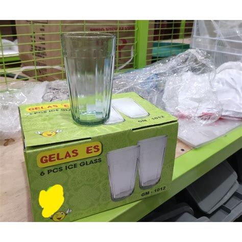 Jual Gelas Es Gm 1012 Isi 6pcs Htl Shopee Indonesia