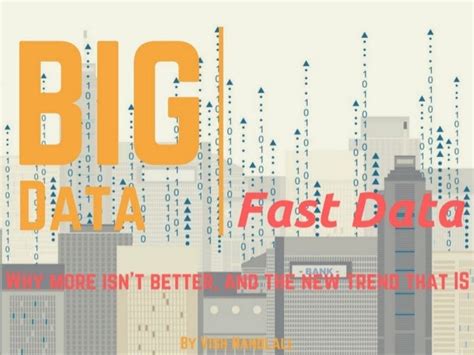 big data fast data why more isn t better and the new trend that is