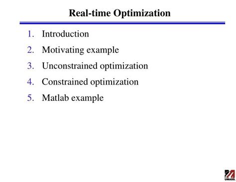 Ppt Real Time Optimization Powerpoint Presentation Free Download Id3369375