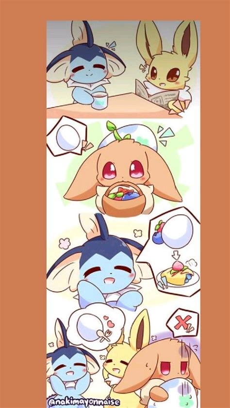 Eevee And The Egg Ilustrasi Pola Imut Ilustrasi