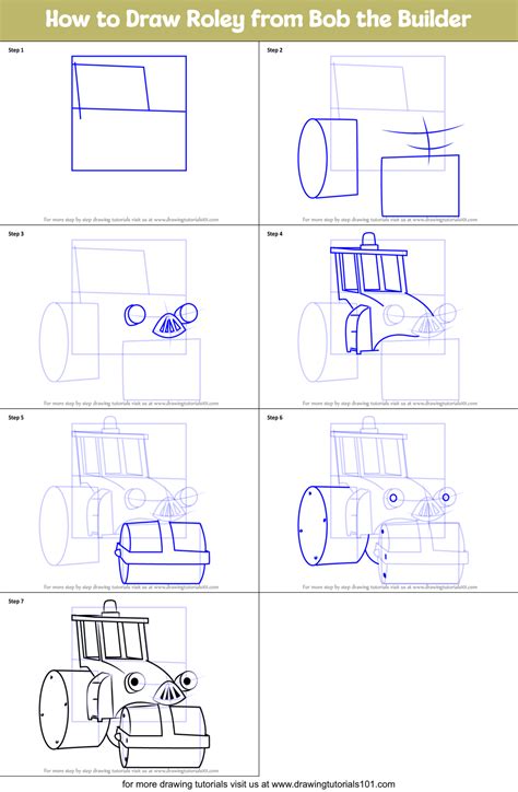 How To Draw Roley From Bob The Builder Bob The Builder Step By Step DrawingTutorials Com