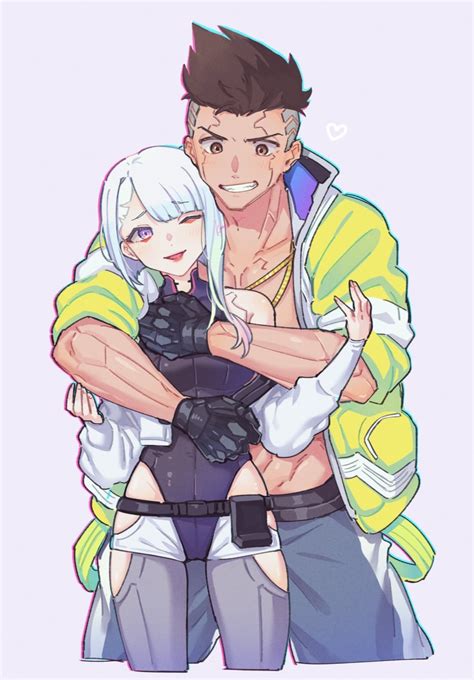 Lucy And David Martinez Cyberpunk And More Drawn By Kome Danbooru