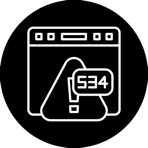 Error 534 Database Connection Error Line Circle Inverted 67349844