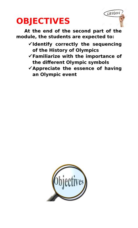 Pe1 Module 2 Assignment Objectives At The End Of The Second Part