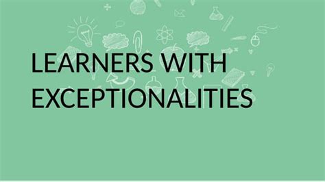 Understanding Categories Of Exceptionalitiespptx
