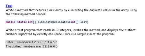 Solved Task Write A Method That Returns A New Array By Chegg