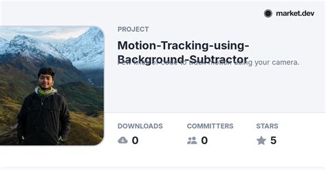 Motion Tracking Using Background Subtractor Ecosystem Directory Marketdev