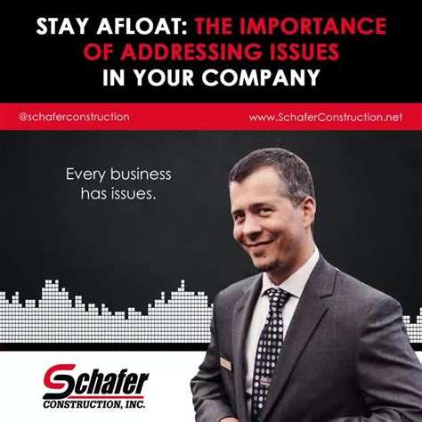 Schafer Construction Inc On Linkedin Stay Afloat The Importance Of