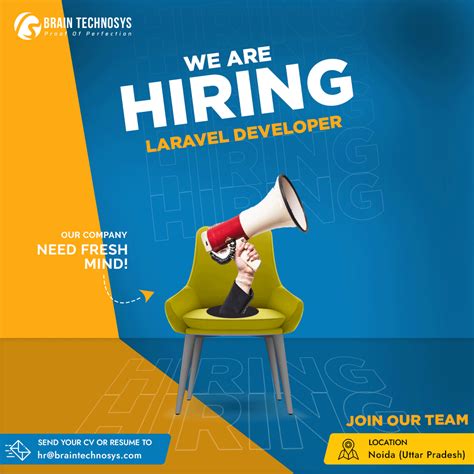 Brain Technosys Pvt Ltd On Linkedin Connections Hiring Web Laravel Experience Laravel