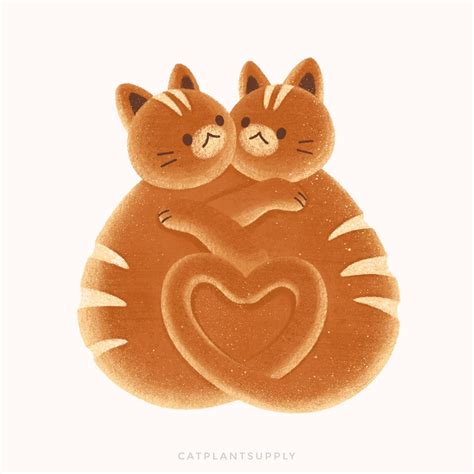 ̗ ̀ Cat Plant Supply ̖ ́ Just Two Cat Breads Being In Love 🥰