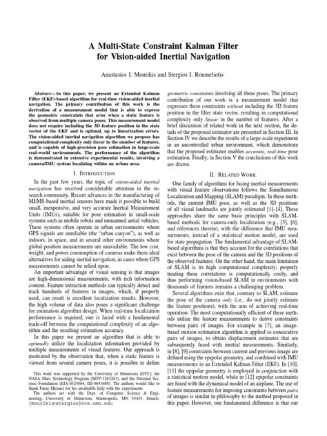 a multi state constraint kalman filter pdf kalman filter inertial