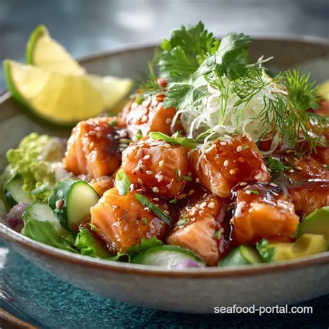 Salmon Poke Bowl Recipe Easy Fresh Seafood Portal