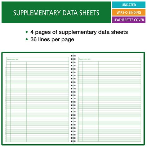 Class Record Book For 6 8 Weeks 36 Names Large Blocks R6080 Elan
