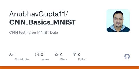 Github Anubhavgupta11cnnbasicsmnist Cnn Testing On Mnist Data