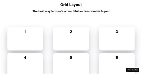 Grid Layout Codesandbox
