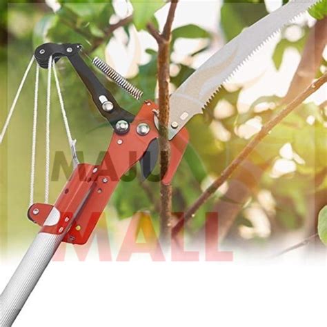 Ready Stock High Carbon Steel Extendable Tree Pruner 3 Pulley Wheel Pole Tree Pruner Trimming