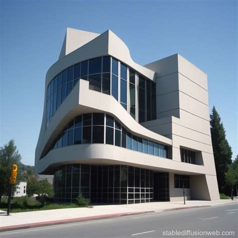 Sloped Glazing Window On The Front Cantilevered Room Prompts Stable