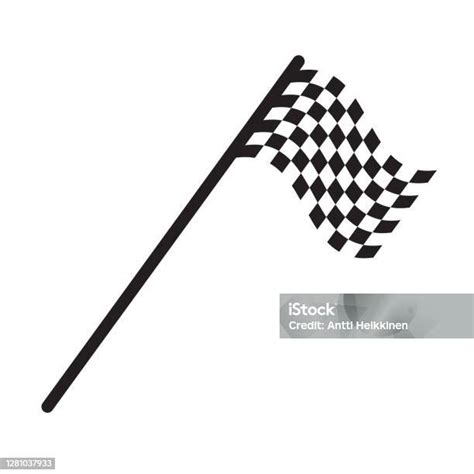 체크 무늬 플래그 아이콘입니다 체크 어 블랙과 화이트 기호 모터 스포츠 레이스 마무리 기호 승리 챔피언십 로고 흰색 배경에 격리 경쟁에 대한 스톡 벡터 아트 및 기타 이미지