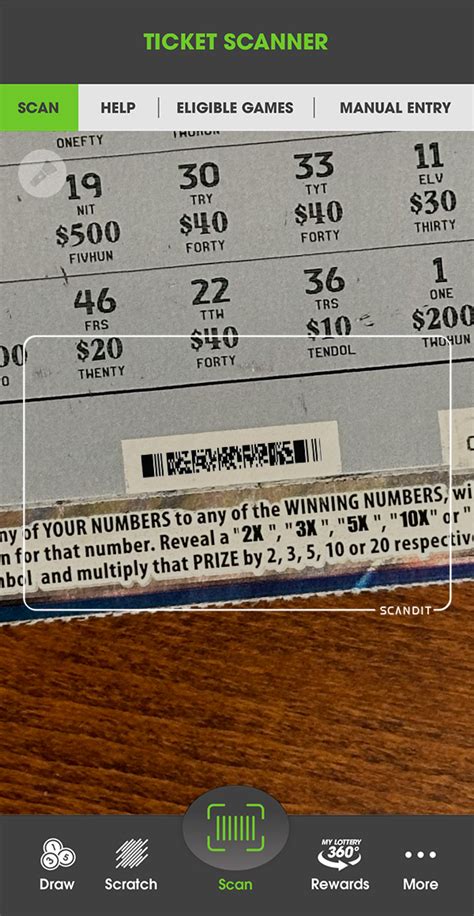 Lottery Platform System Ticket Scanning