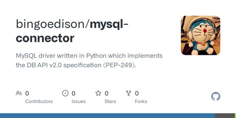 Github Bingoedison Mysql Connector Mysql Driver Written In Python Which Implements The Db Api