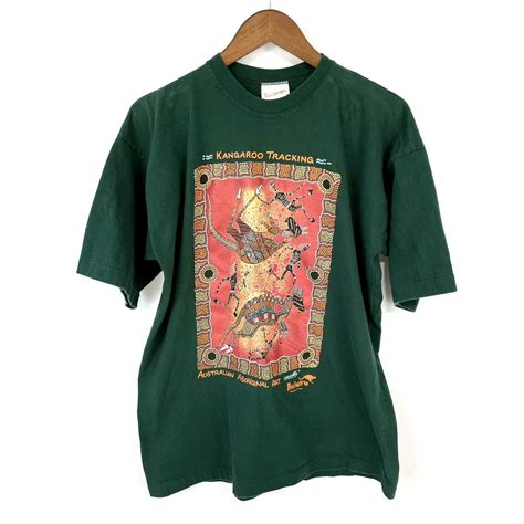 Vintage Vintage 90s Australian Indigenous Art T Shirt Single Stitch