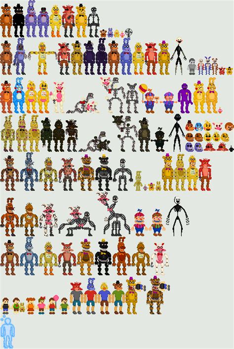 Five Nights At Freddys Pixel Art By Shaddow24 On Deviantart