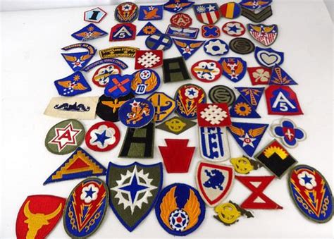 Mixed Lot Of Ww2 Shoulder Patches Sold At Auction On 23rd July Bidsquare