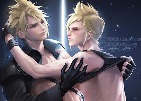 Rule 34 2boys Cloud Strife Final Fantasy Final Fantasy Vii Final