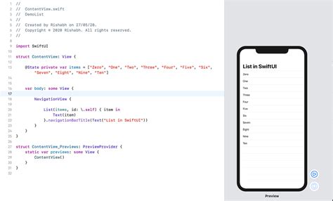 List In Swiftui Introduction By Rishabh Jain Medium