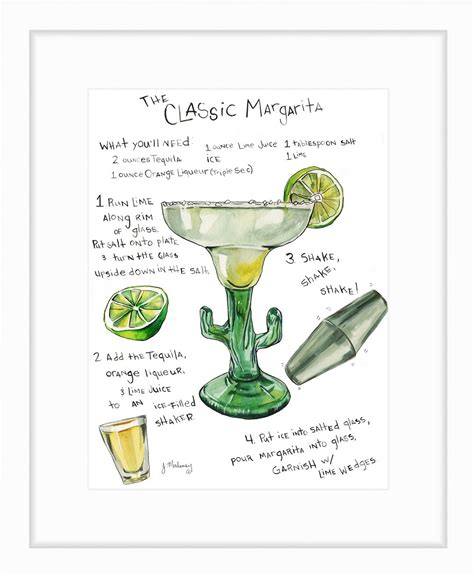 How To Draw A Margarita Glass Step By Step