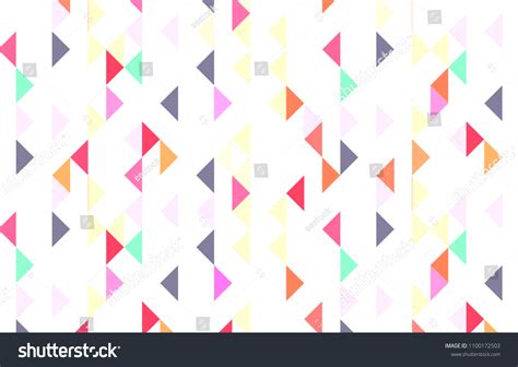 Cute Triangle Pattern Colorful Abstract Background Stock Vector Royalty Free 1100172503