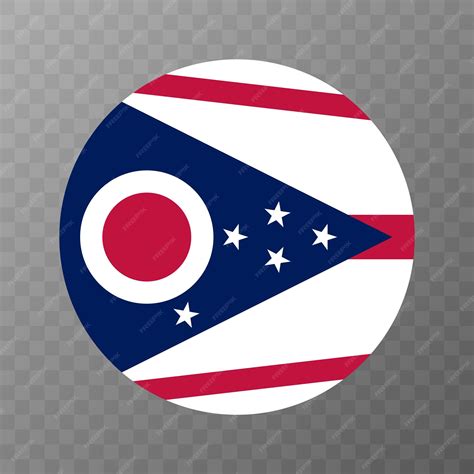 Premium Vector Ohio State Flag Vector Illustration