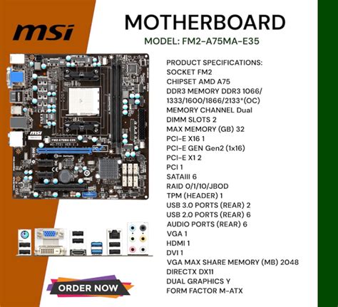 Msi Motherboard Amd® A10 A8 A6 A4 Series Socket Fm2 Preloved Lazada Ph